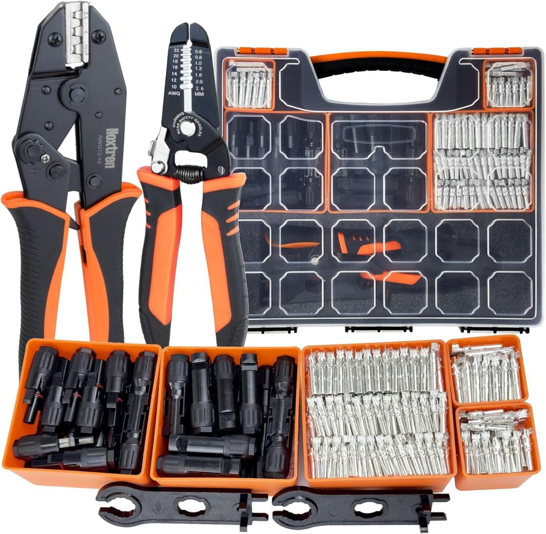 30PCS Solar Crimper Tool Kit - Crimping Tool, Wire Stripper, 25 Pairs ...