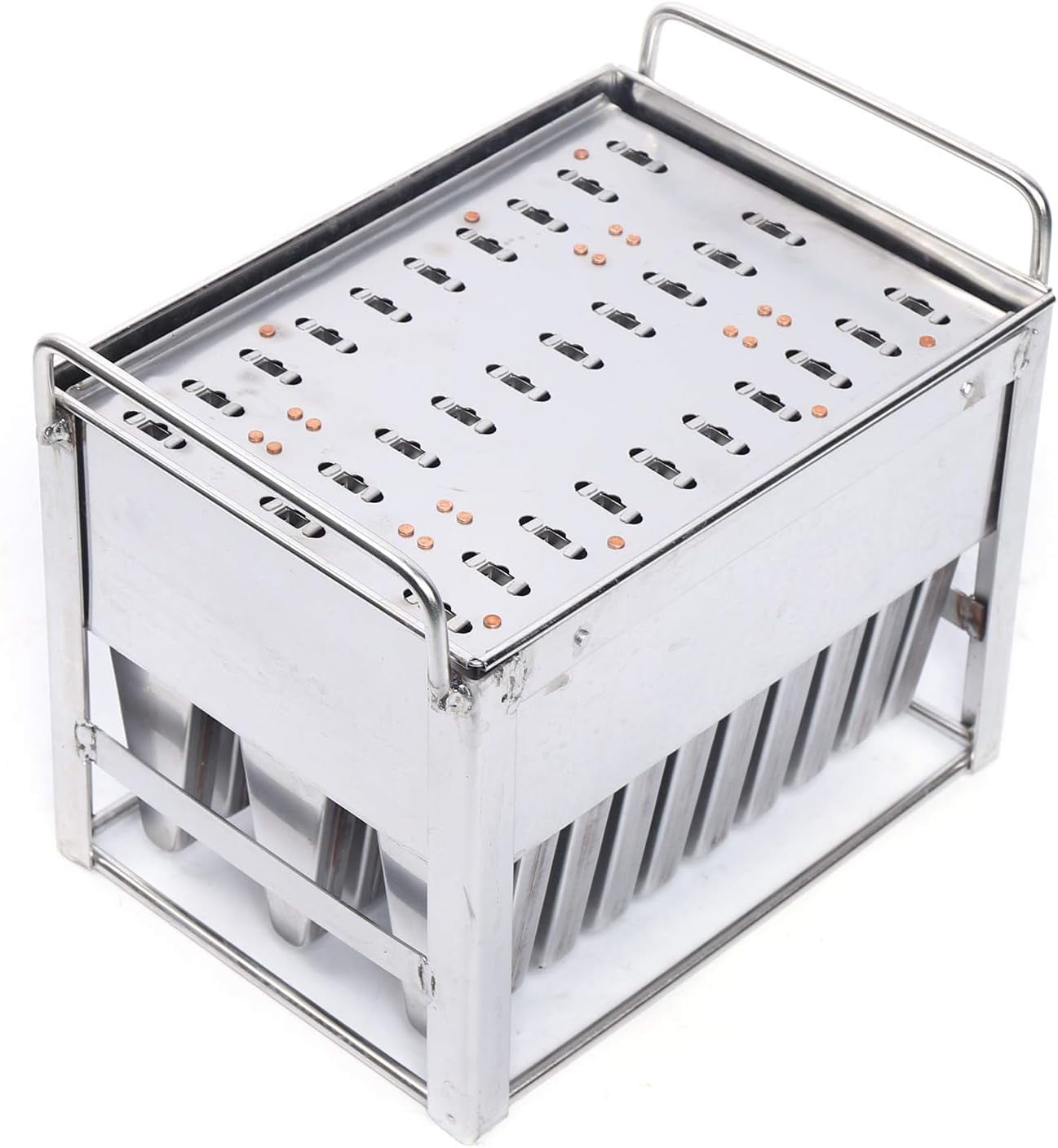 30PCS Stainless Steel Frozen Popsicle Molds,Commercial Popsicle Mold ...