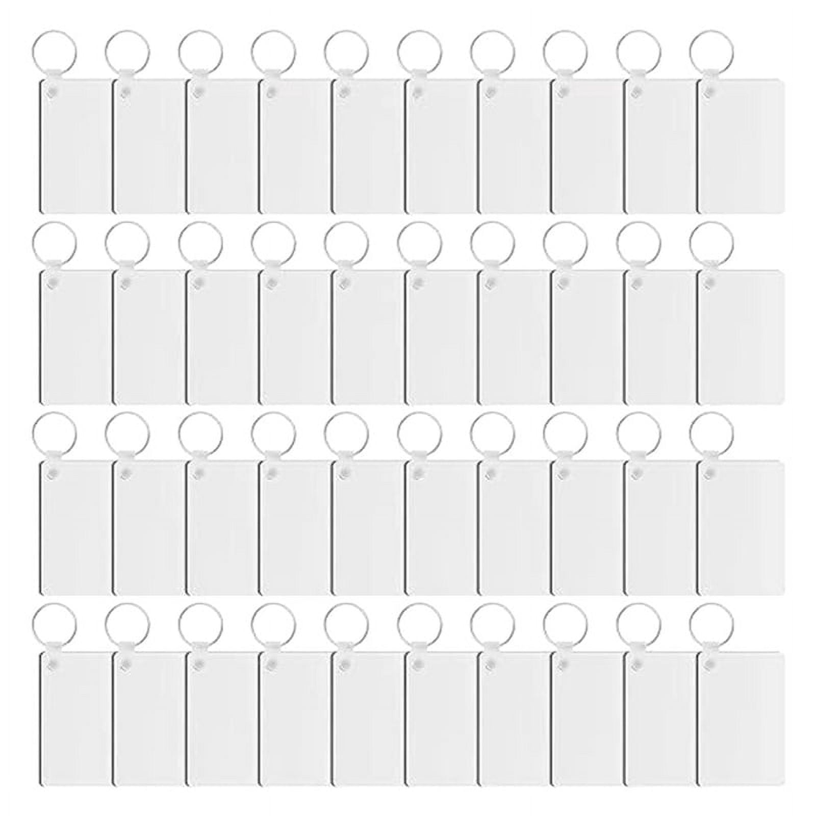 30PCS Sublimation Keychain Blanks Double Side Heat Transfer MDF Blank ...