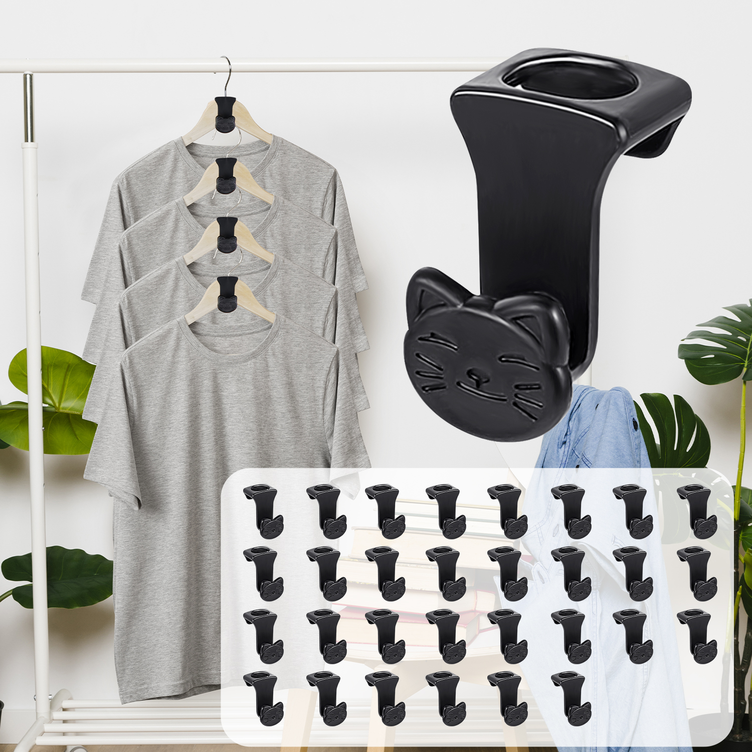 Mainstays Extra Large Clothing Hangers, 3 Pack, Adult, White, Heavy ...