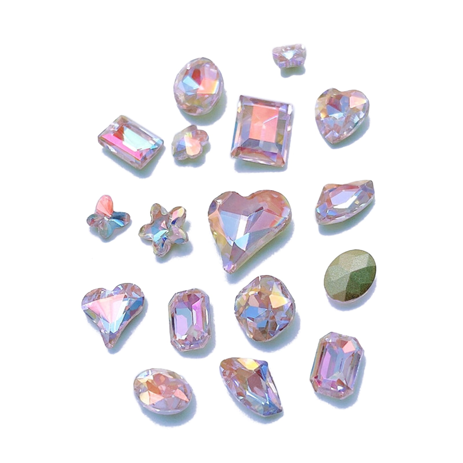 30Pack 3D Crystal Nails Jewelry Manicure Decals Crystal Art Tips ...