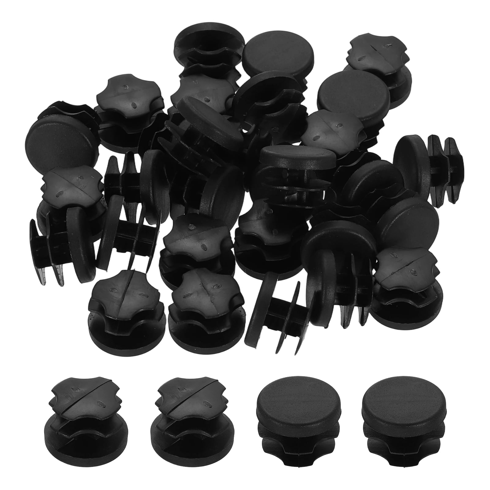 30Pack 5/8"(15.9mm) Plastic Hole Plug, Round Tubing Inserts, Furniture ...