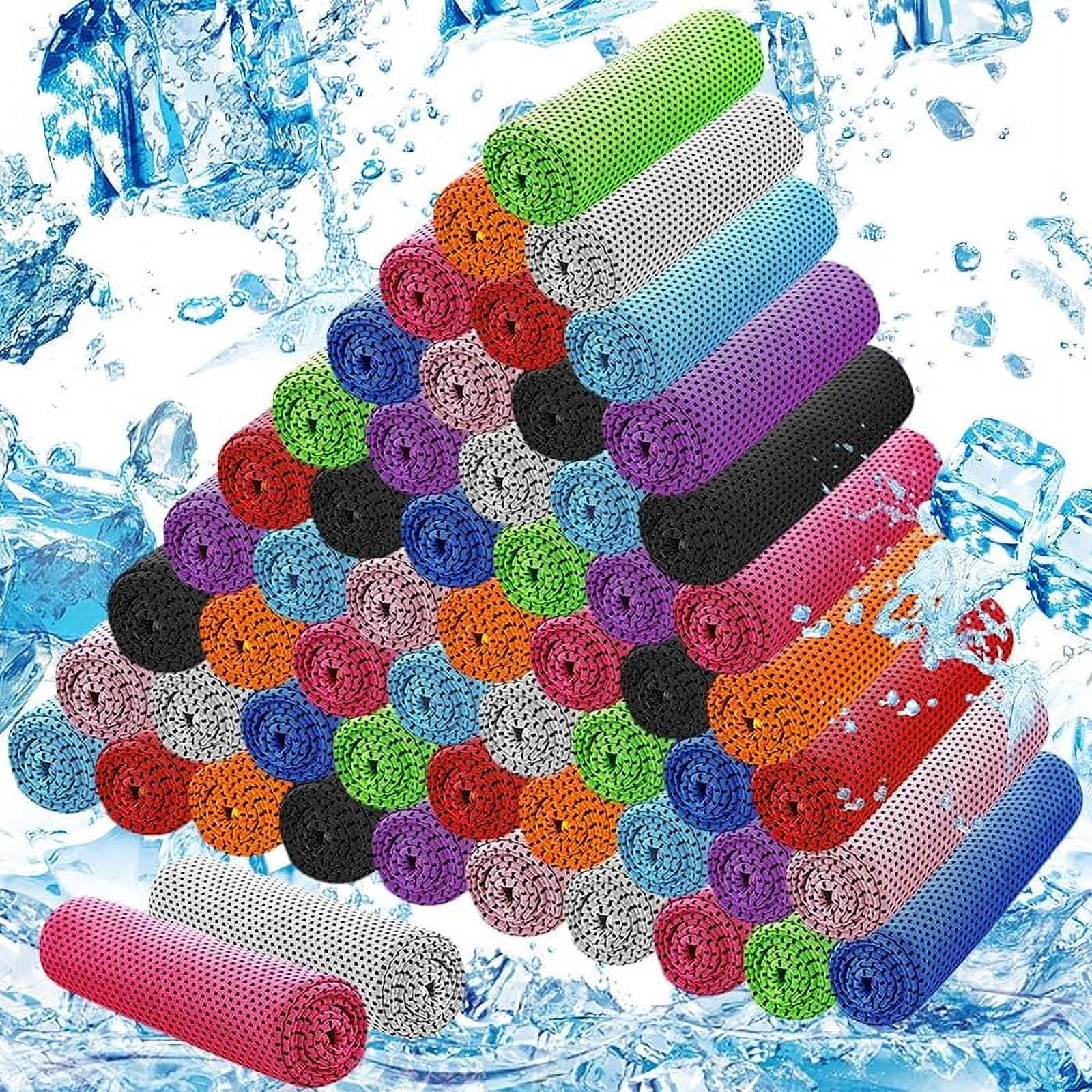 30Pack Cooling Towels for Neck and Face (40"x12"), Ice Microfiber ...
