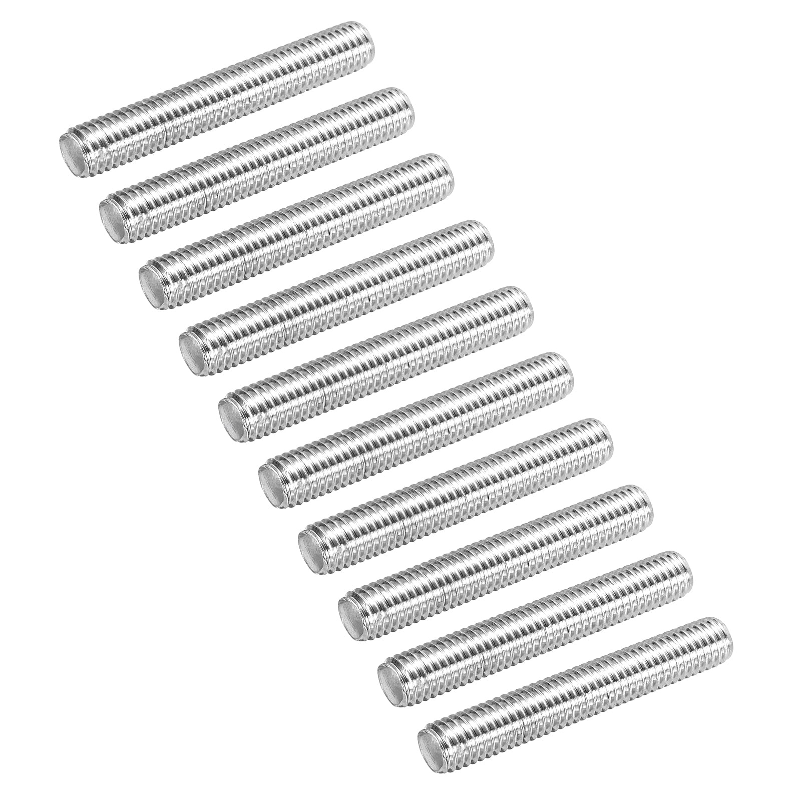 30Pack Fully Threaded Rod M8 x 50mm 1.25mm Thread Pitch 304 Stainless ...