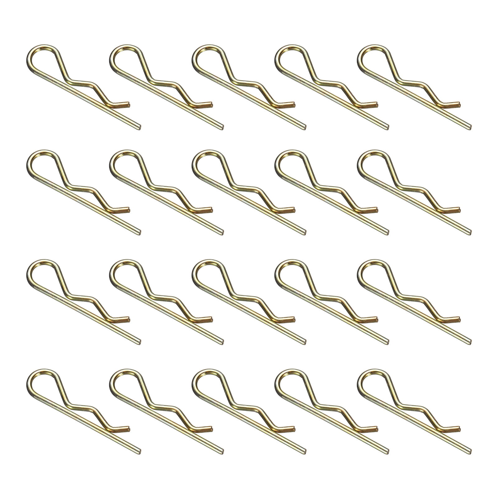 30Pack Hitch Pin Clip, 2.5x53mm Zinc-Plated Spring Steel Retaining R ...