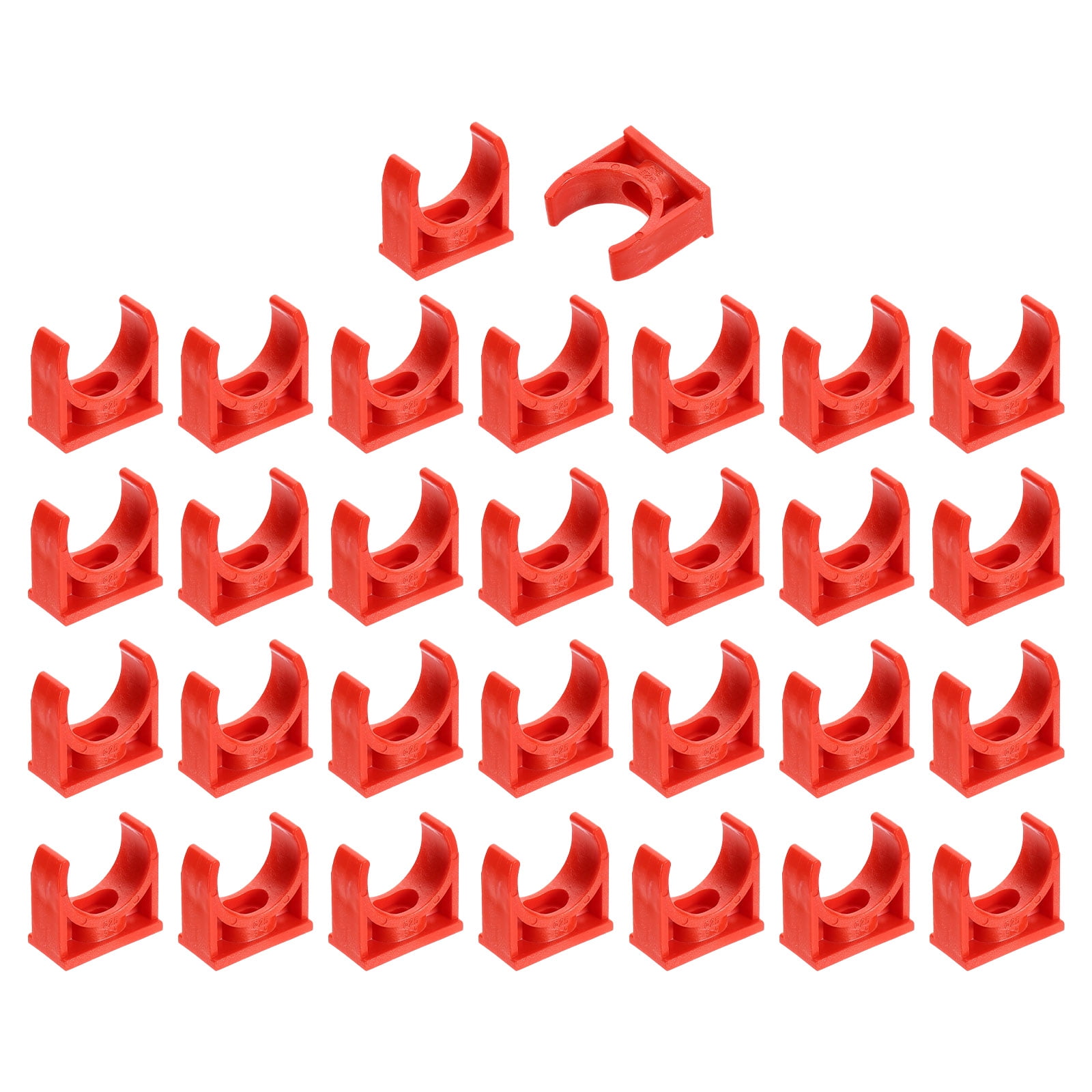 30Pack PVC Water Pipe Clamps Clips, U-Shaped Holder Buckles for 25mm OD ...