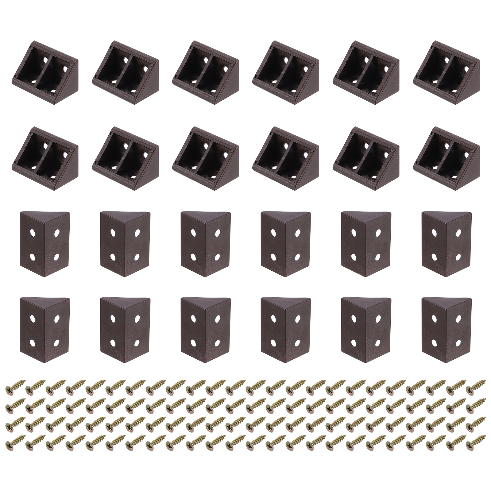 30Packs 90 Degree Plastic Corner Braces, 19x32x19mm Nylon Shelf Right ...