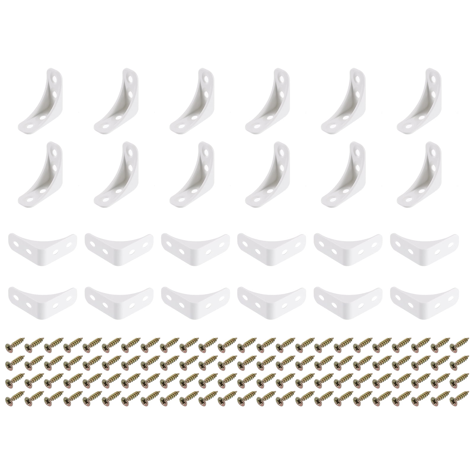 30Packs 90 Degree Plastic Corner Braces, 39x16x39mm Nylon Shelf Right ...