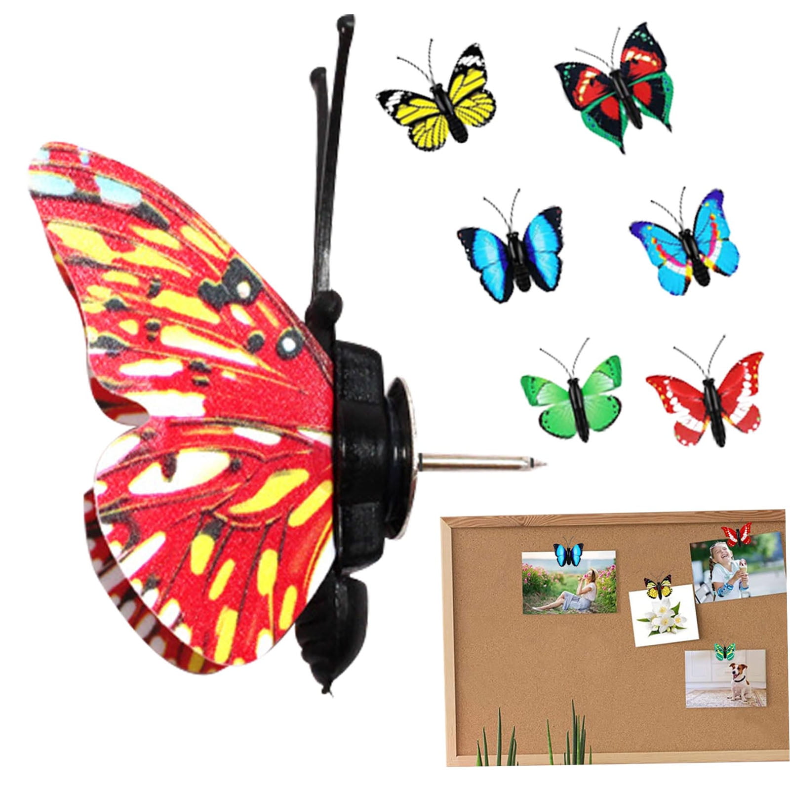 30Packs Butterfly Push Pins Decorative Push Pins Colorful Thumb Tacks ...