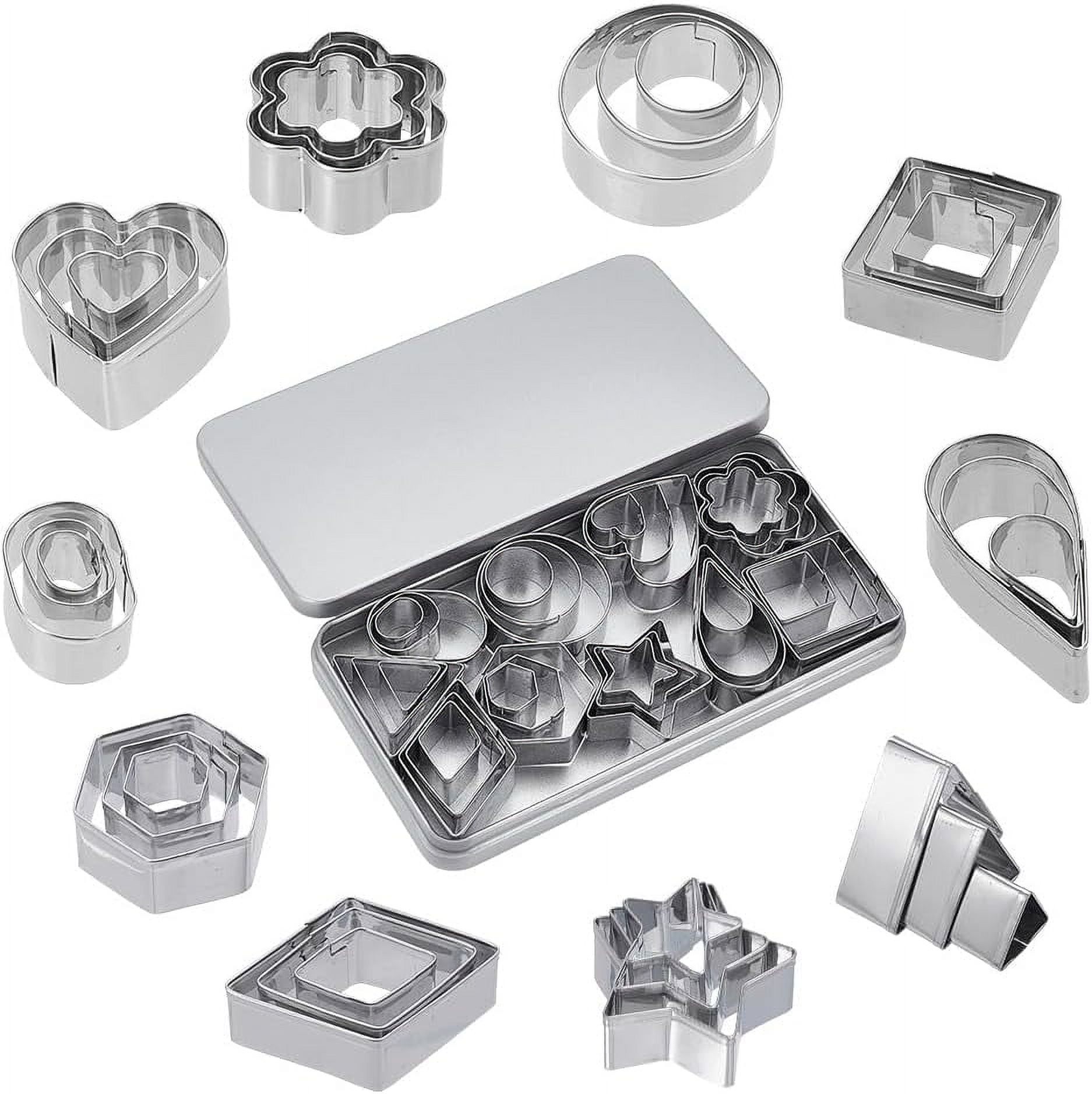 30Pcs 10 Styles Leather Hole Cutter Tool Set 3 Sizes Heart Star Flower ...
