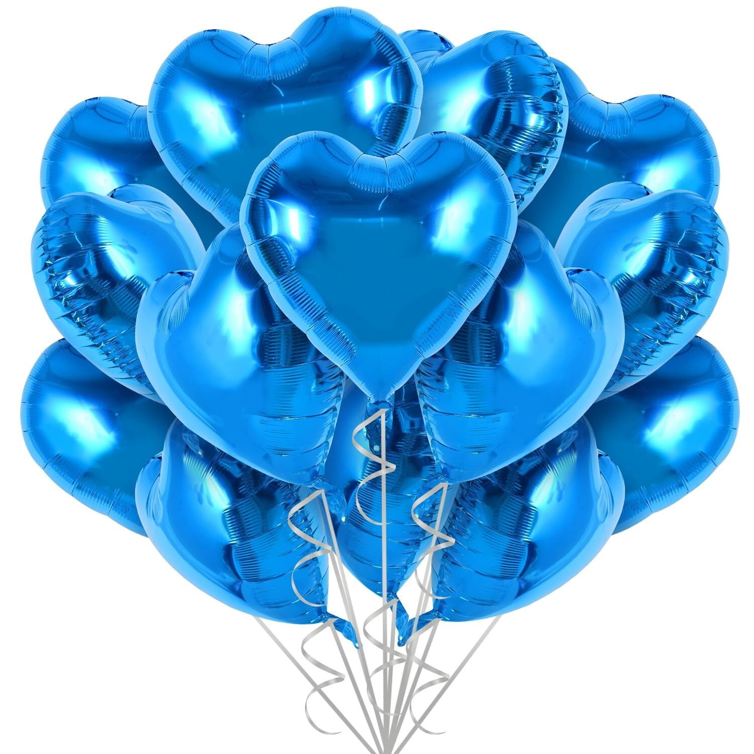 30Pcs 18 Inch Baby Pink Heart Balloons Pastel Pink Heart Shape Foil ...