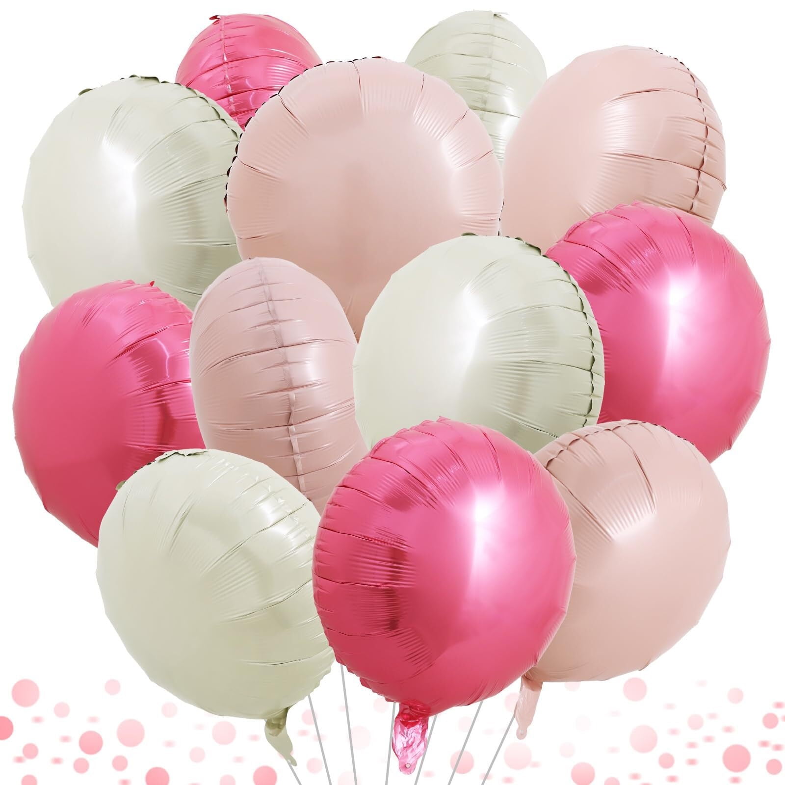 30Pcs 18 Inch Large Colorful Round Shape Foil Balloons Big Colorful ...