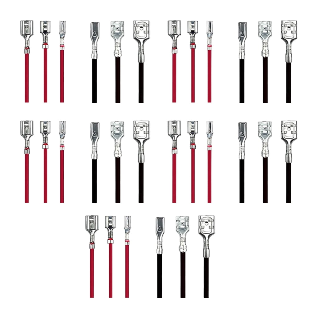 30Pcs 2.8/4.8/6.3mm Female Speaker Wire Connector with Insulating ...