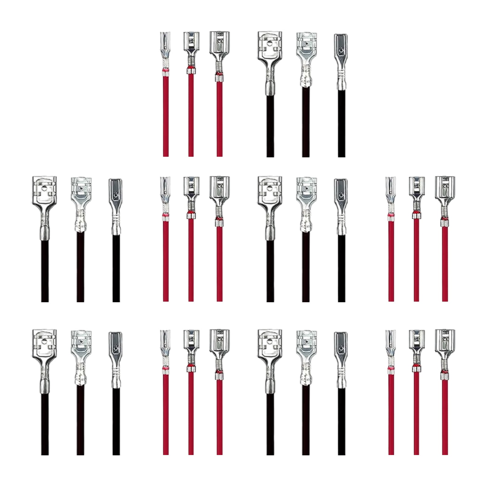 30Pcs 2.8mm/4.8mm/6.3mm Speakers Connectors with Insulating Sleeves ...