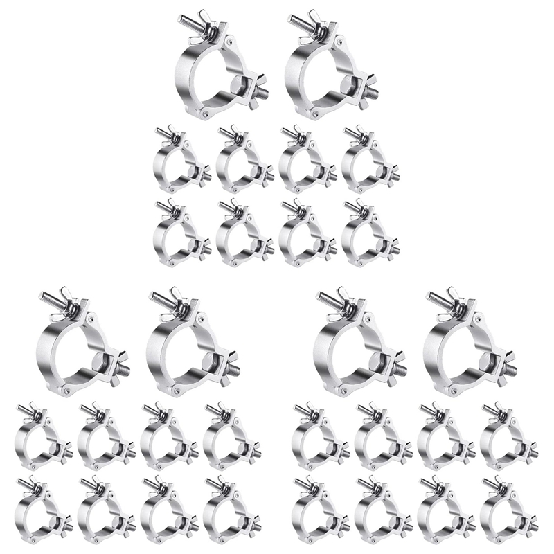 30Pcs 2 Inch Truss O Clamps,Aluminum Stage Light Clamps for Truss,220LB ...