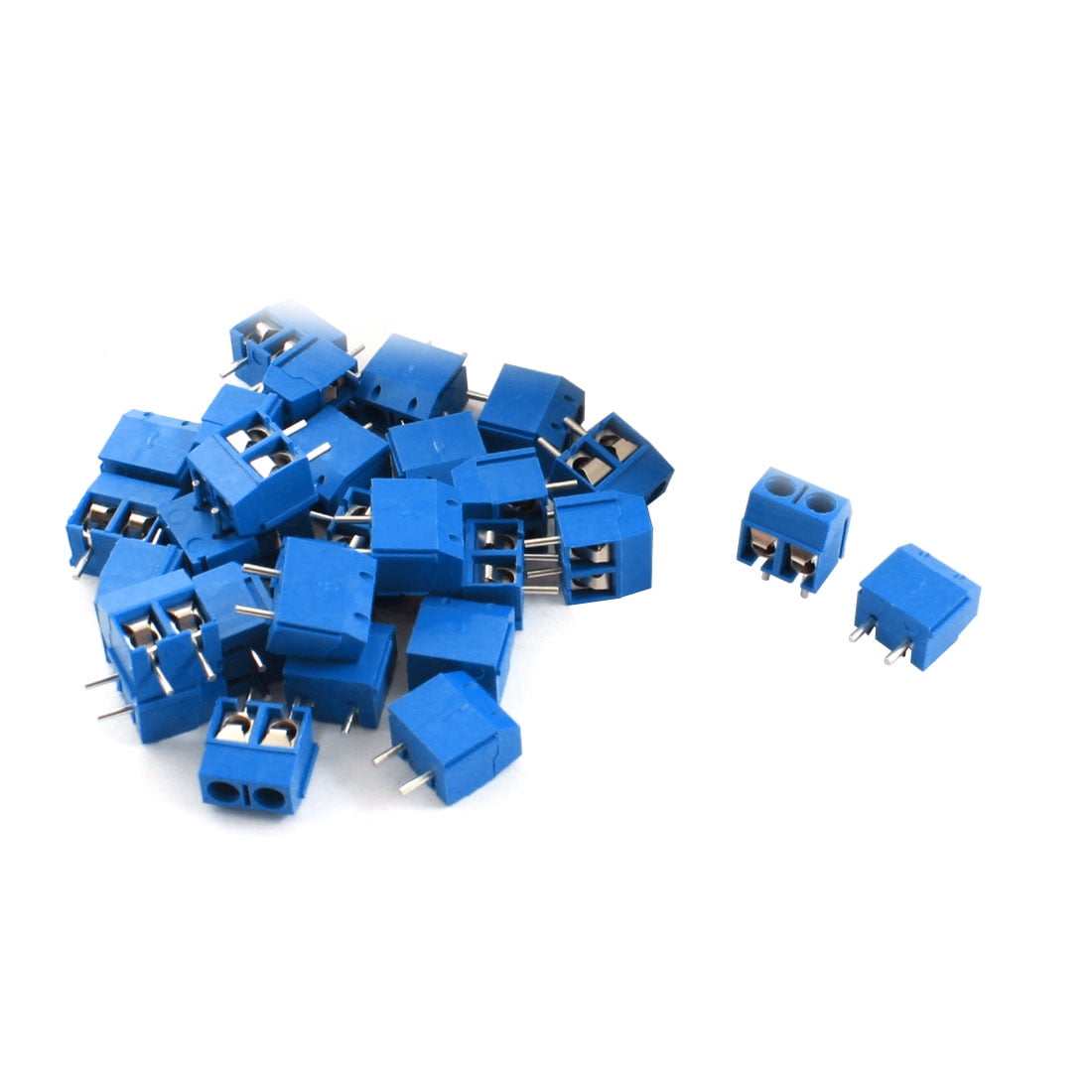 30Pcs 2 Way 5.08mm Pitch PCB Board Mount Screw Terminal Block 12A 300V ...