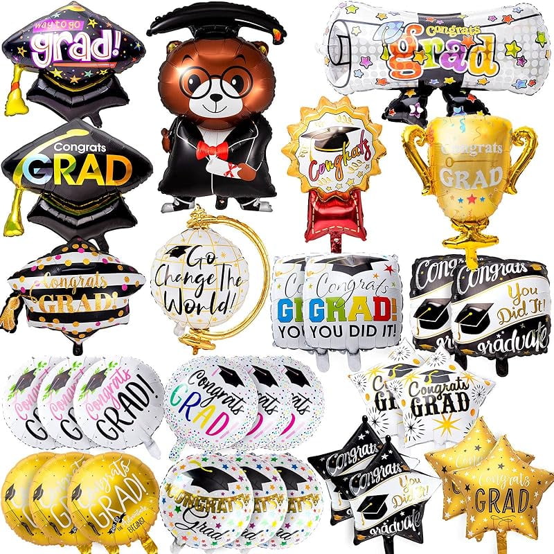 30Pcs 2025 Graduation Balloons, Graduation Party Decorations 2025 ...