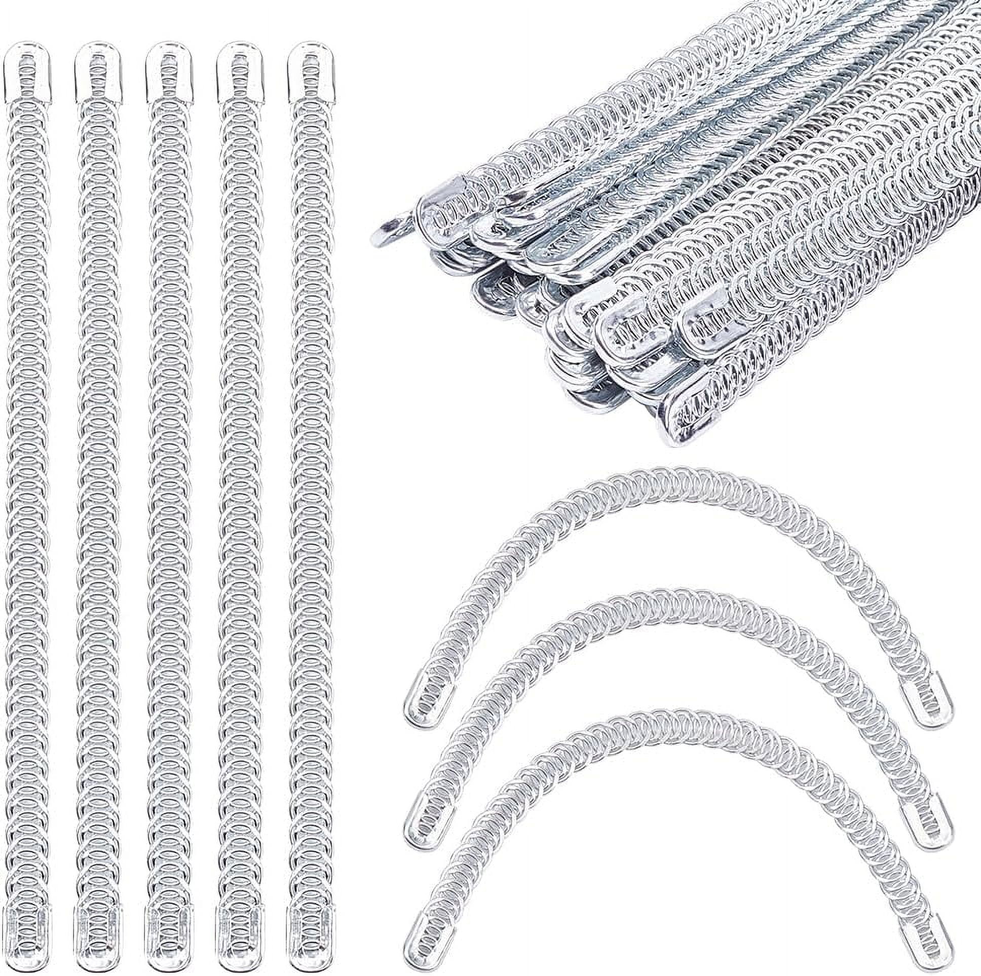 30Pcs 20cm x 10mm Spiral Steel Boning Precut Spiral Corset Boning Stays ...