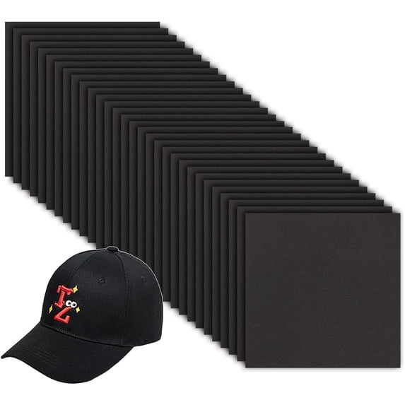 30Pcs 2mm Black Embroidery Foam 4x4 Inch EVA Foam Sheets Embroidery ...