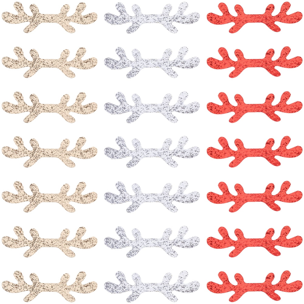 30Pcs 3 Colors Christmas Theme Imitation Leather Ornament Accessories ...