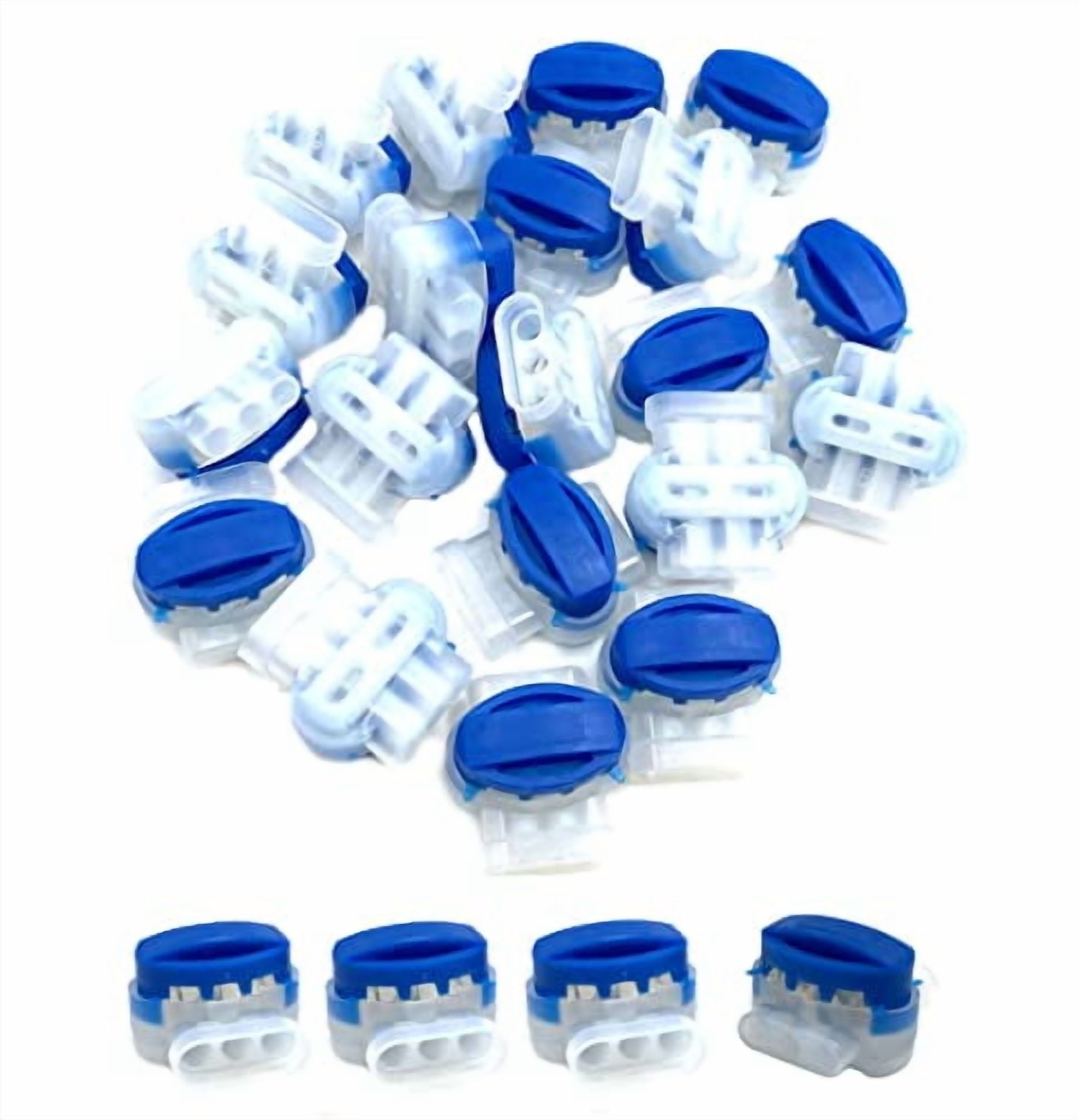 30Pcs 3 Way Wire Connectors,Waterproof Electrical 314-BOX Self ...