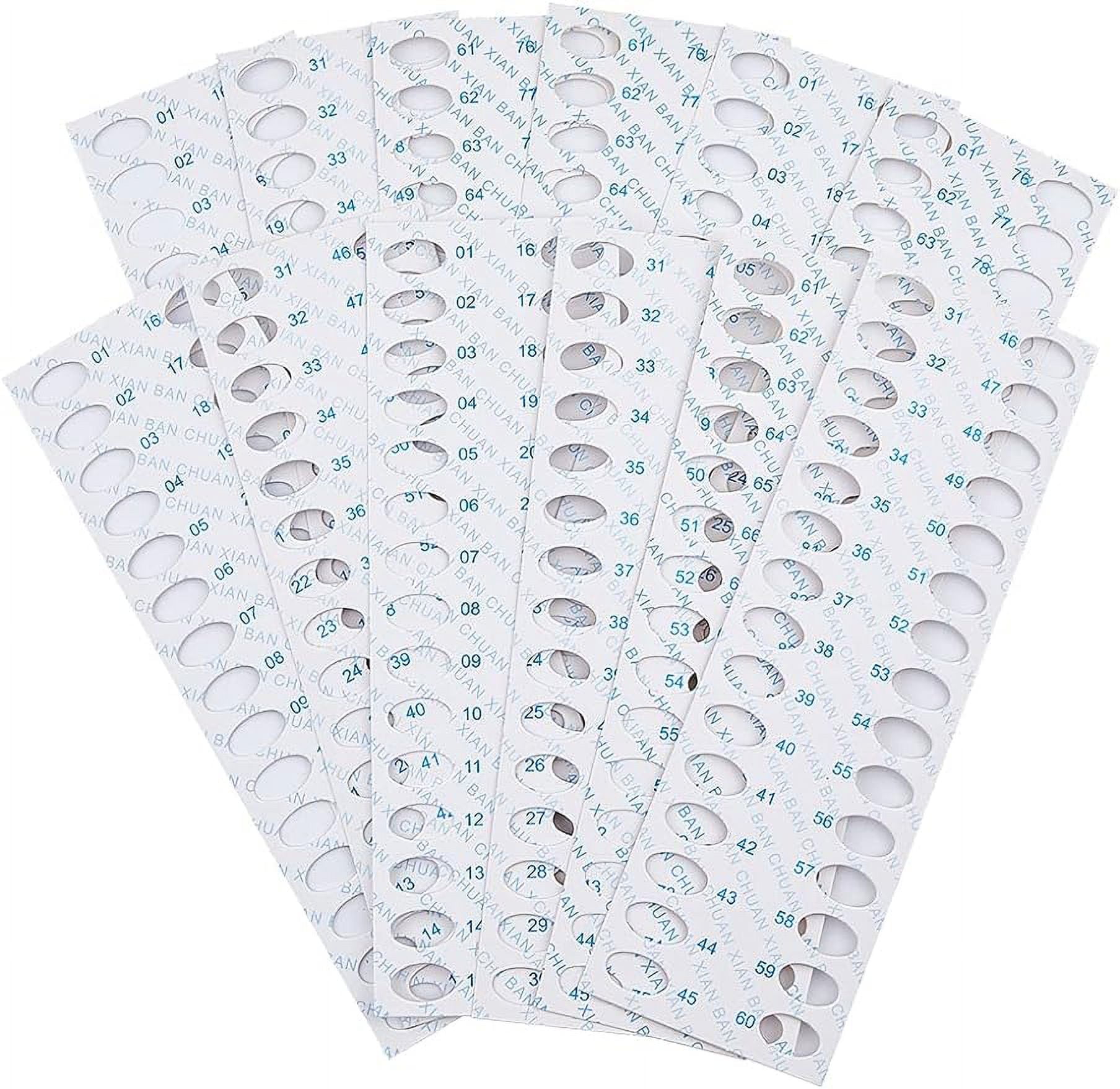 30Pcs 30Positions Embroidery Thread Paper Organizer Cross Stitch Thread ...