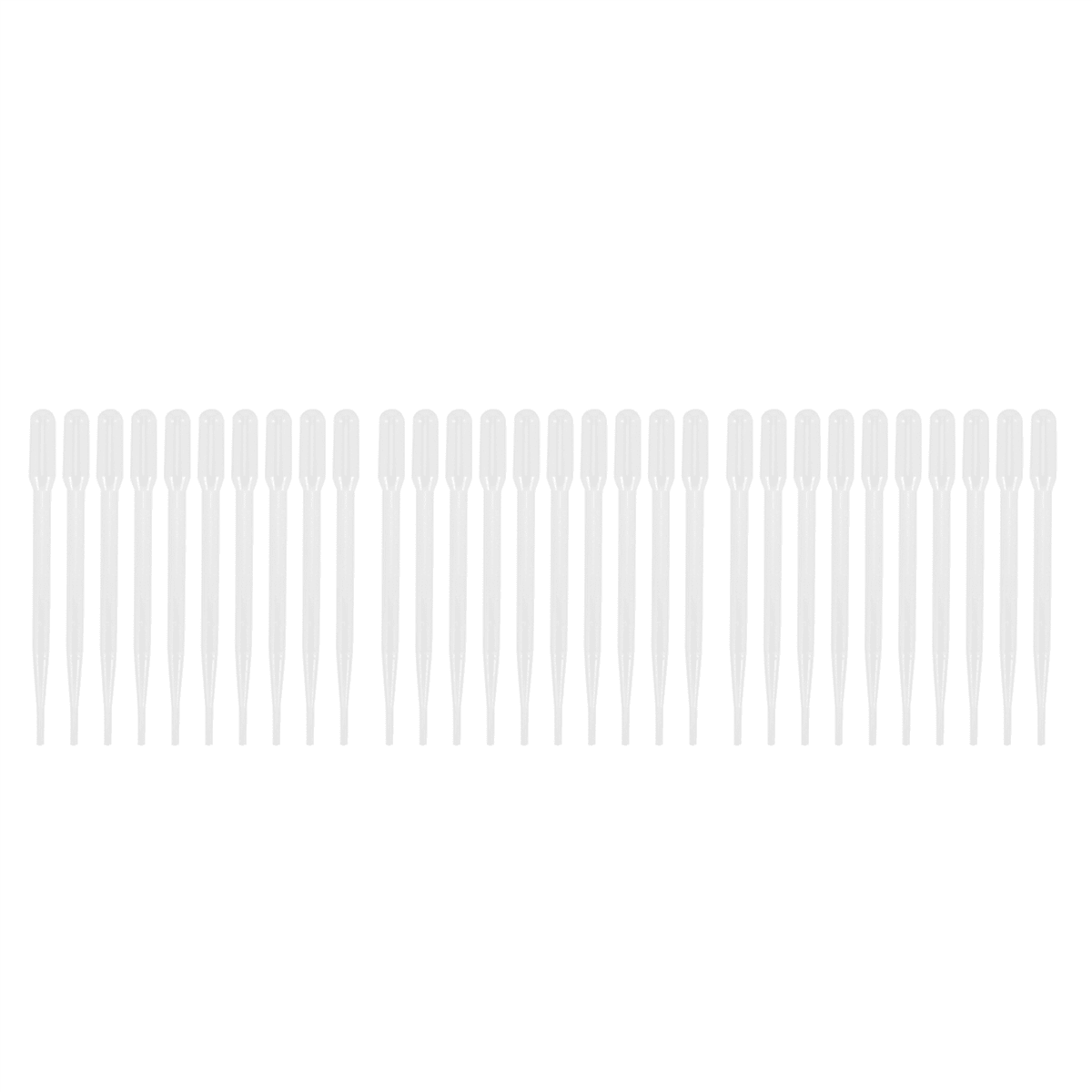 30Pcs 3ML Disposable Plastic Eye Dropper Set Transfer Graduated ...