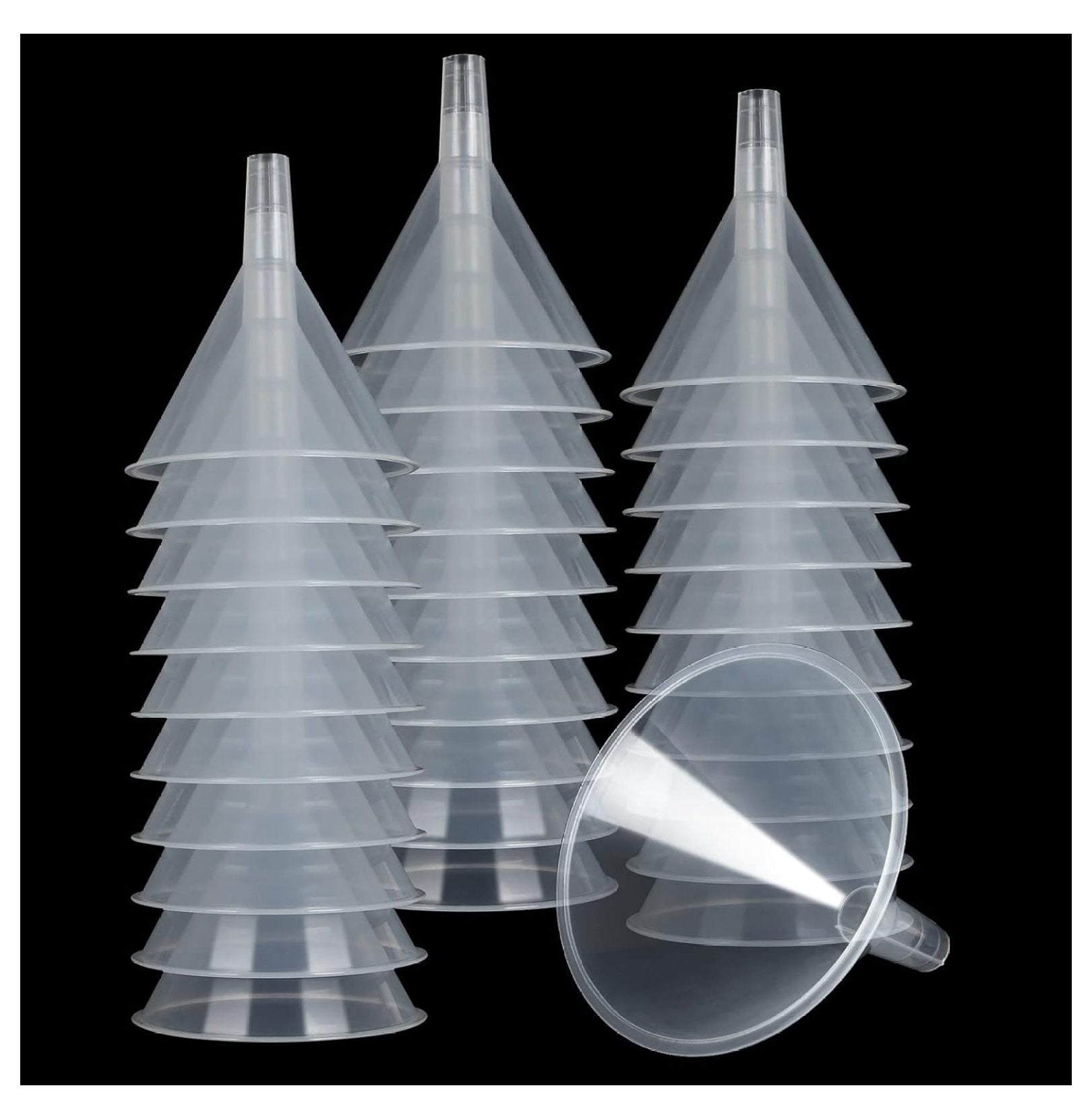 30Pcs 4.8" Plastic Funnel for Bottles Filling, Wide Mouth Funnel Set ...