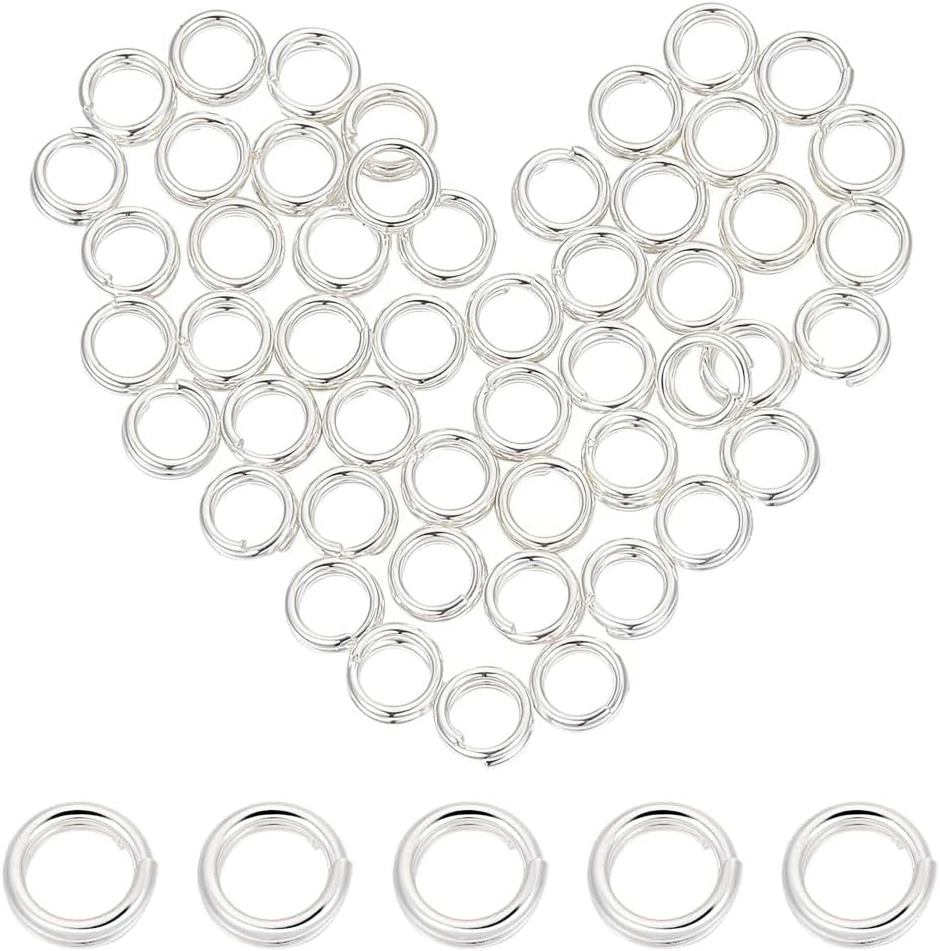 30Pcs 4mm 925 Sterling Silver Jump Rings 22 Gauge Double Loop Split ...