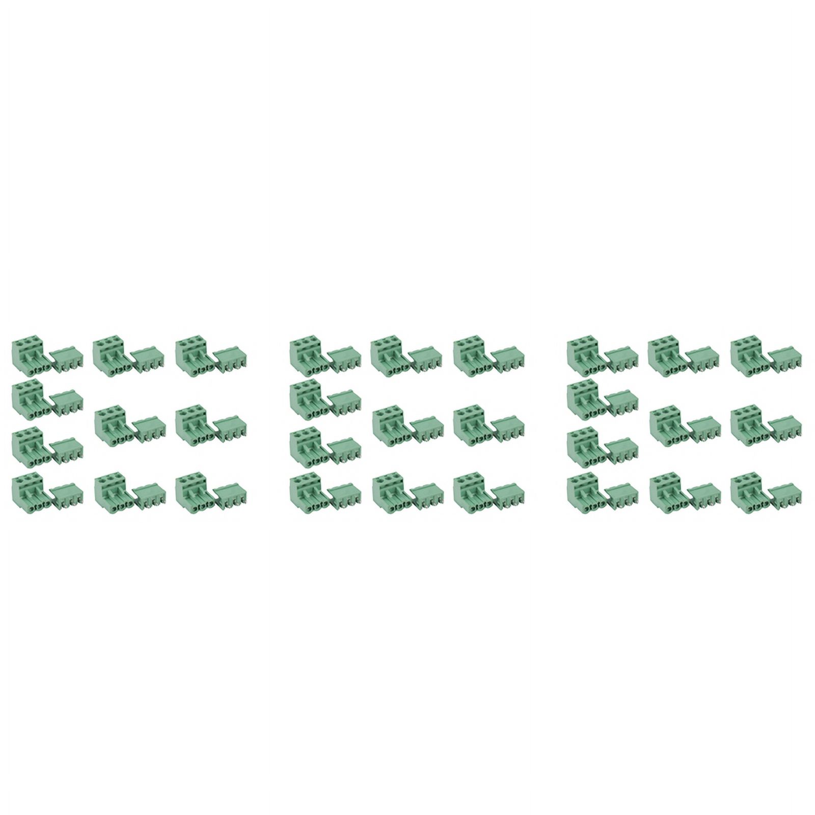 30Pcs 5.08mm Pitch 3Pin Plug-in Screw PCB Terminal Block Connector ...