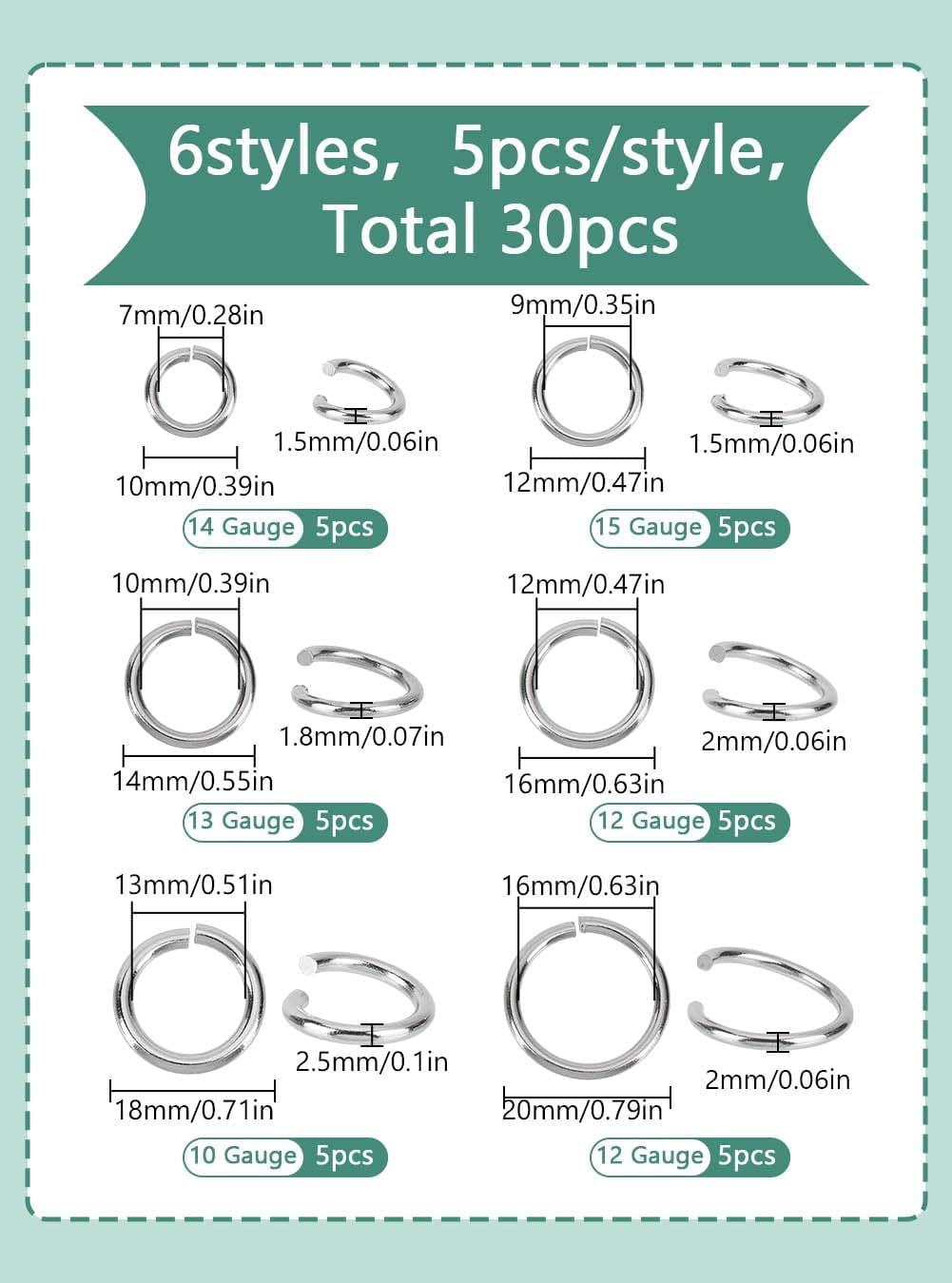 Jump Rings Sizes For The Forever Weave