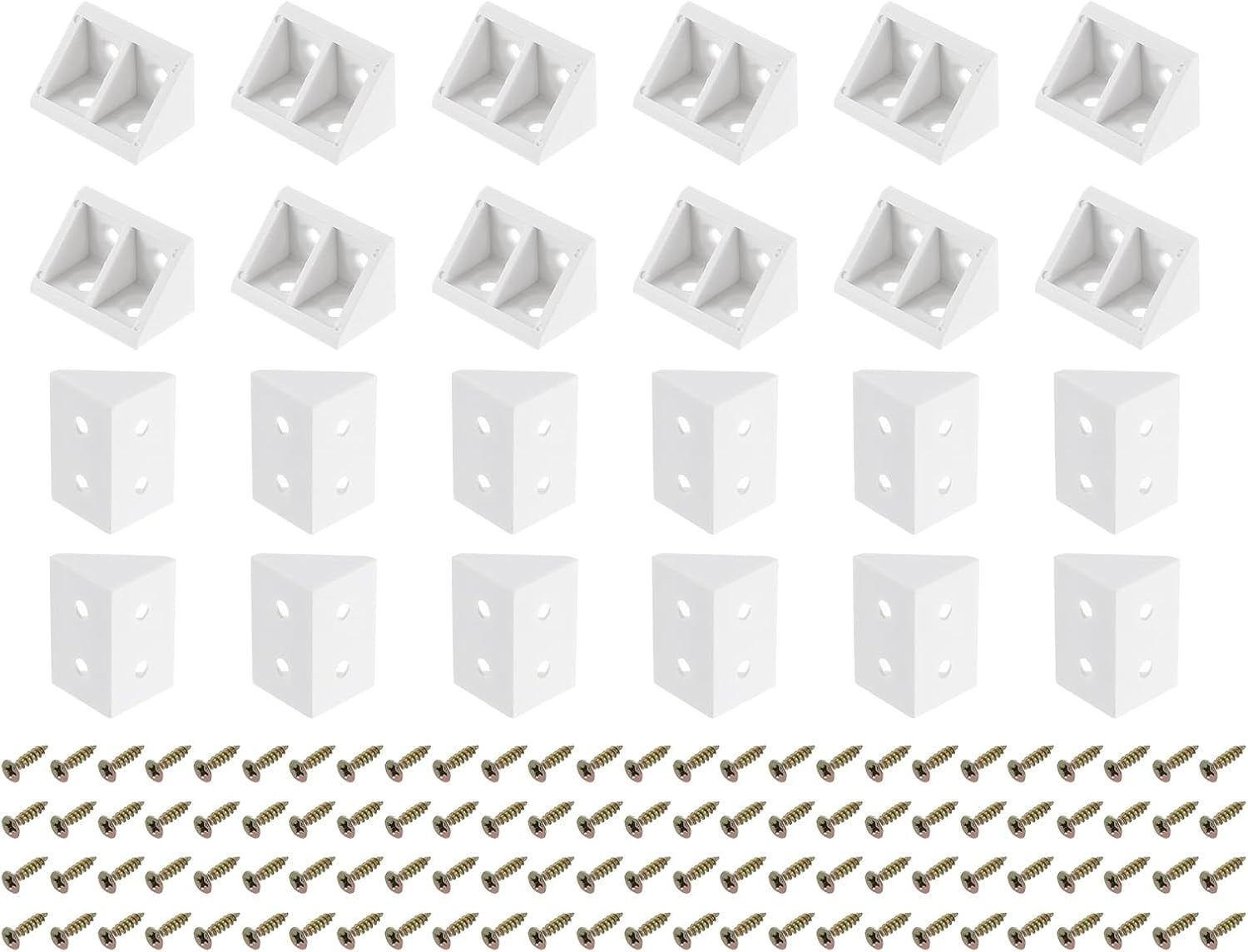 30Pcs 90 Degree Plastic Corner Braces, 19x32x19mm Nylon Shelf Right ...