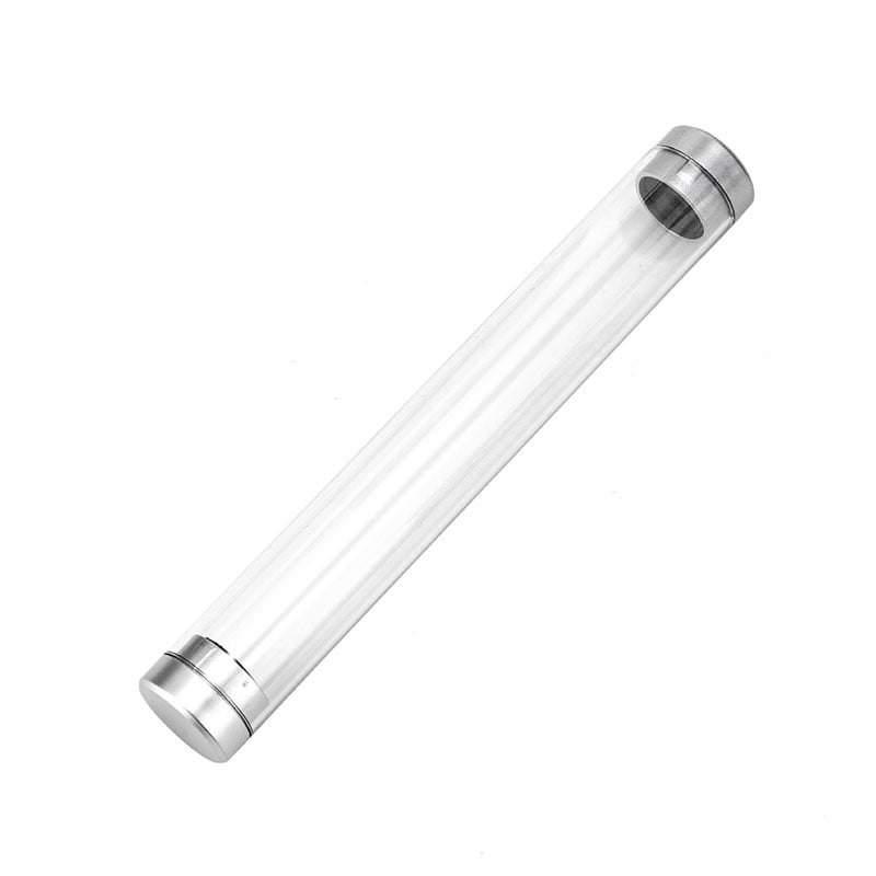 30Pcs Acrylic Pen Case Cylinder Plastic Clear Crystal Packaging Pen Box ...