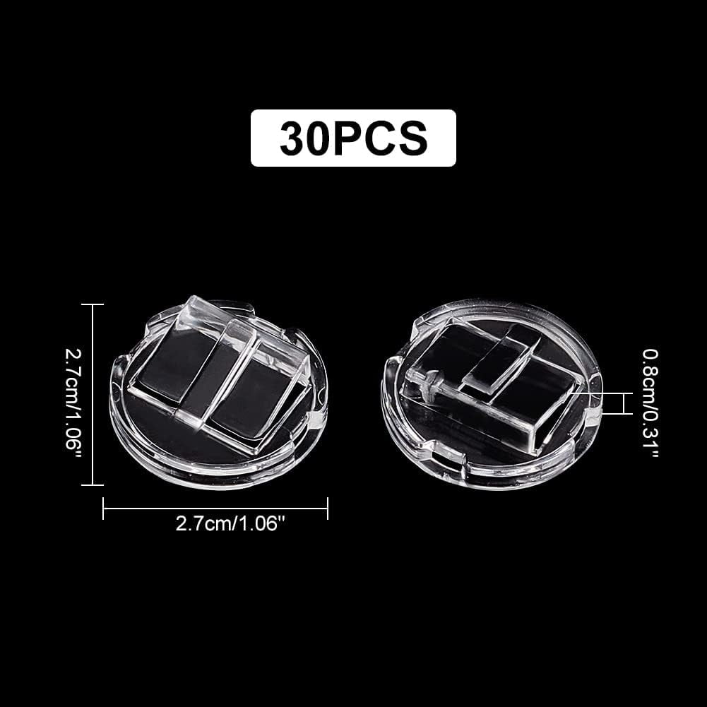 30Pcs Acrylic Ring Display Holder Transparent Ring Showcase Display ...