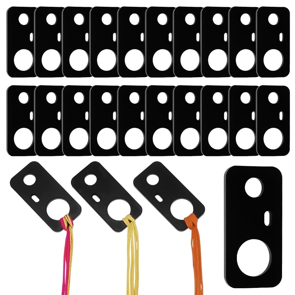 30Pcs Acrylic Thread Winding Boards Floss Bobbin Thread Organizer Card ...
