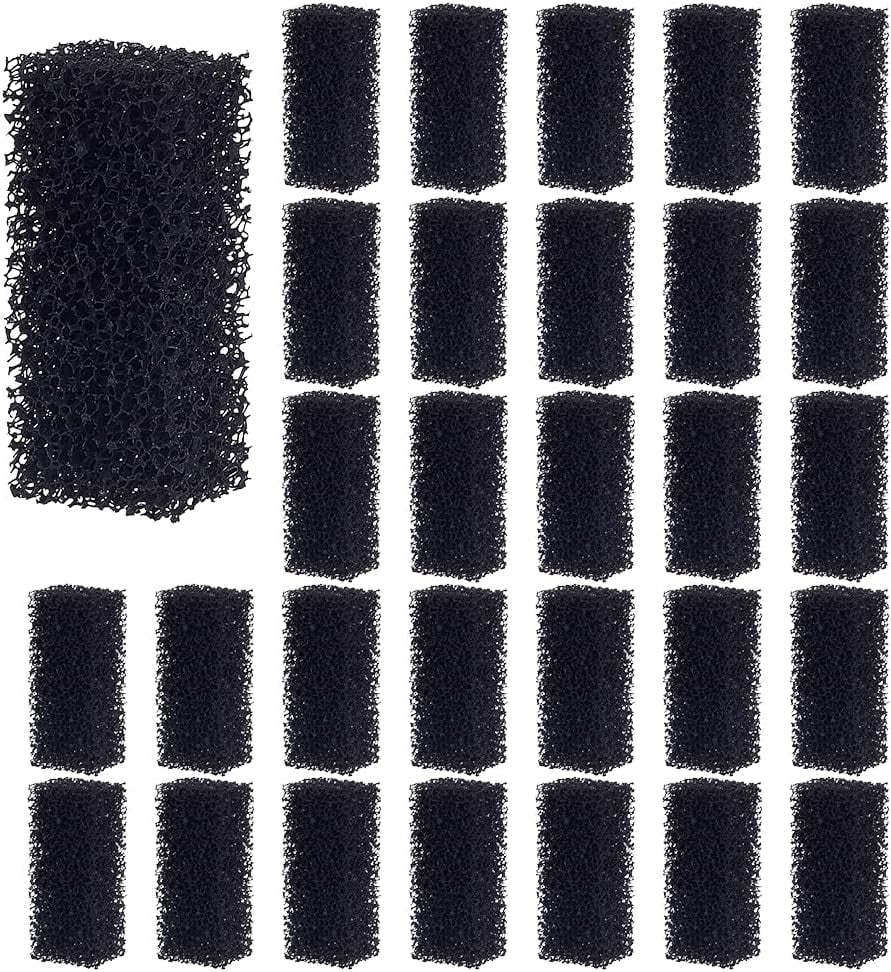 30Pcs Aquarium Bio Sponge Filter Media Pad 2.8x1.2 Inch Filter Foam ...
