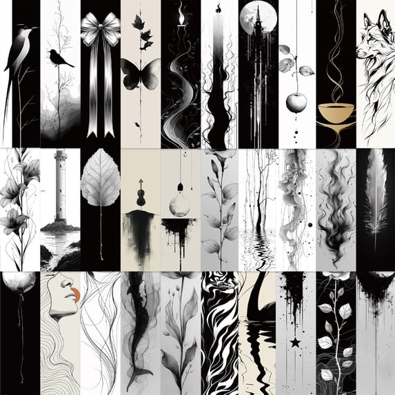 30Pcs Art Painting Bookmarks Book Book Page Divider 6x1.5Inch Bookmarks ...
