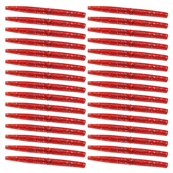 30Pcs Artificial Baits Slow Sinking Soft PVC Stick Baits Salts Scent ...