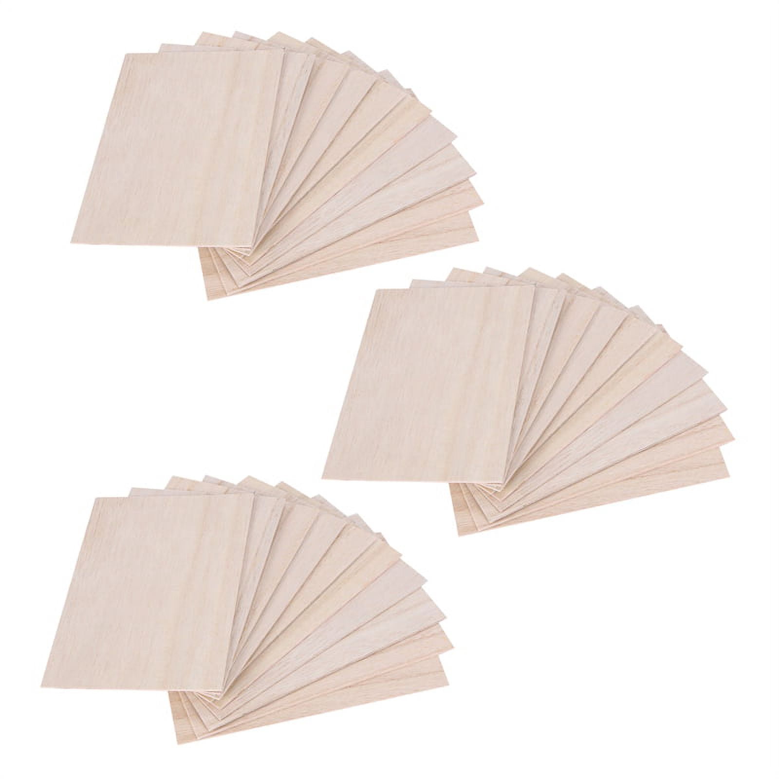 30Pcs Balsa Wood Sheets Wooden Plate 150x100x2mm For House Ship Craft ...