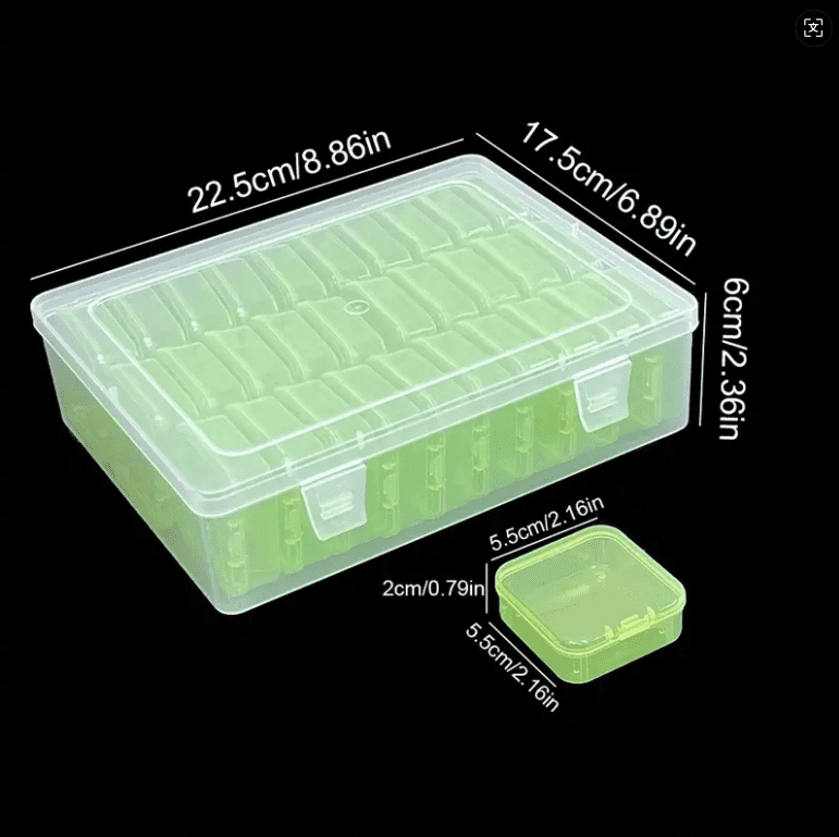 30Pcs Bead Organizer Box Small Clear Plastic Storage Containers with ...