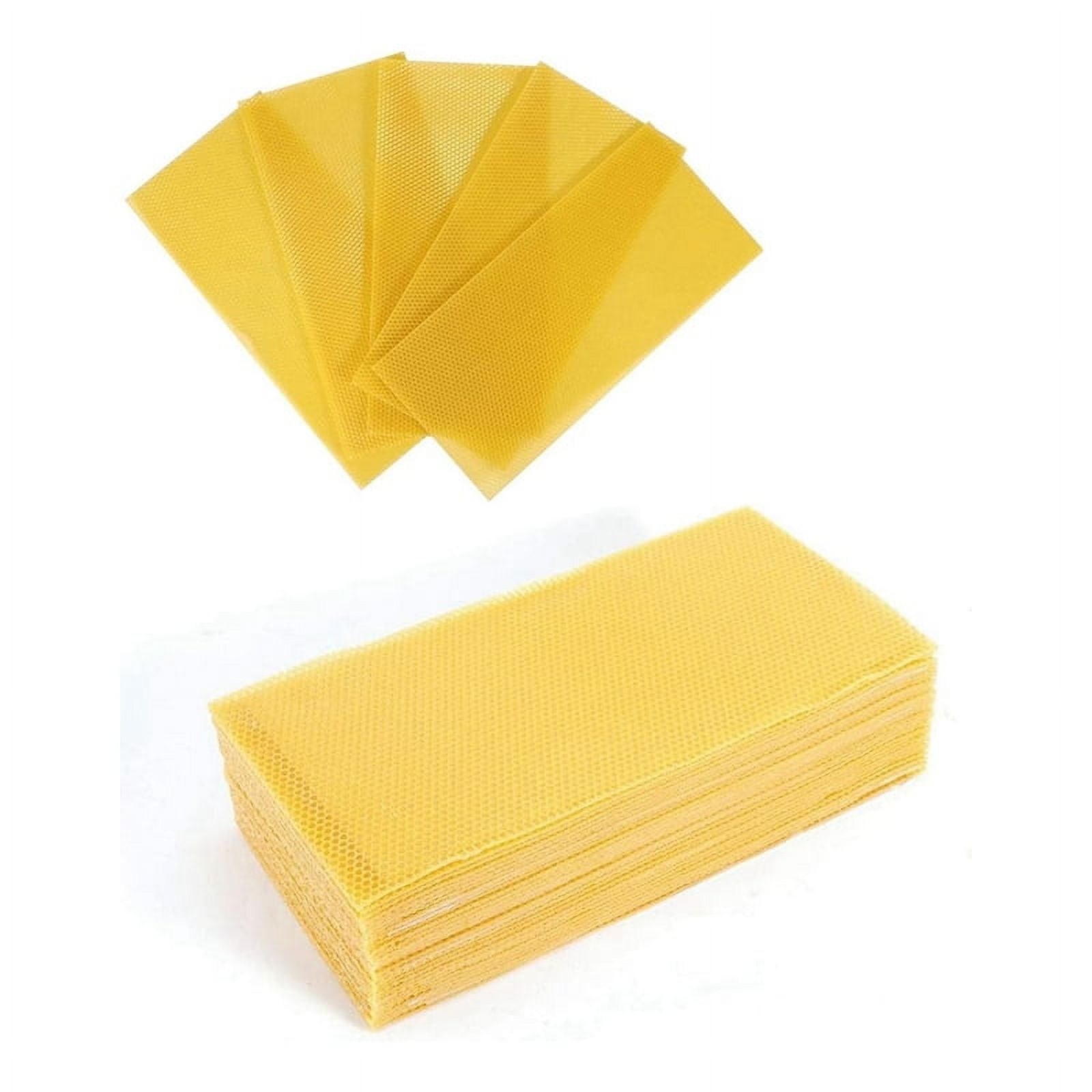 30Pcs Beeswax Sheets, Natural Wax Foundation for Bee Frames, Bee ...