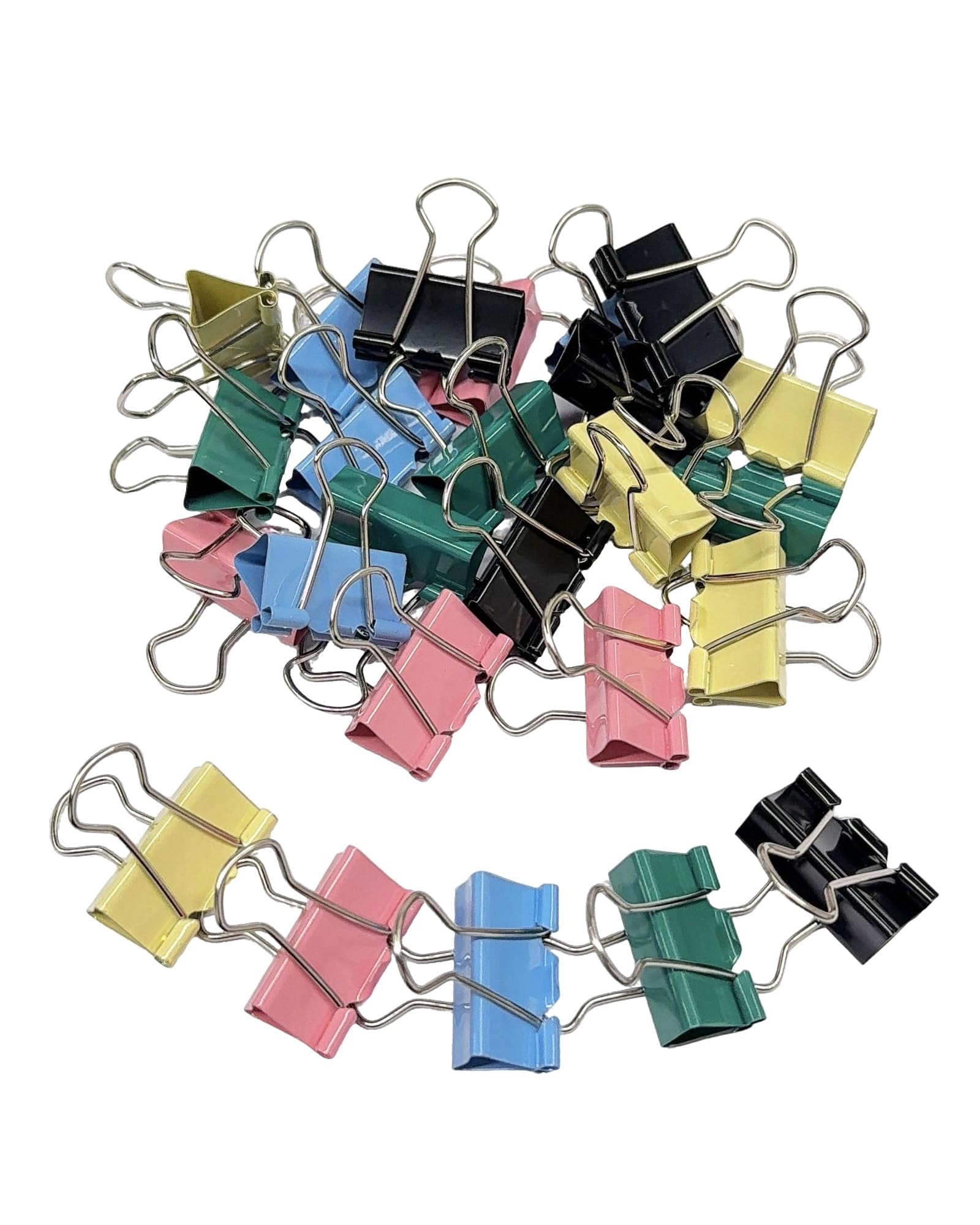 30Pcs Binder Clips 0.98in Reusable Paper Clamps Clips Binder Paper ...