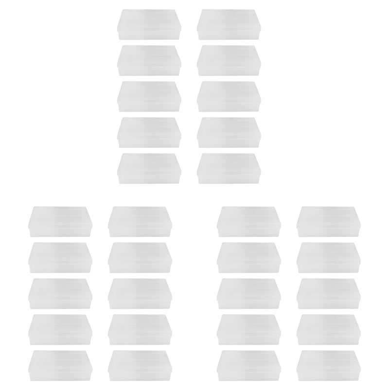 30Pcs Box Trading Card Case Card Storage Organizer Clear Card Case ...