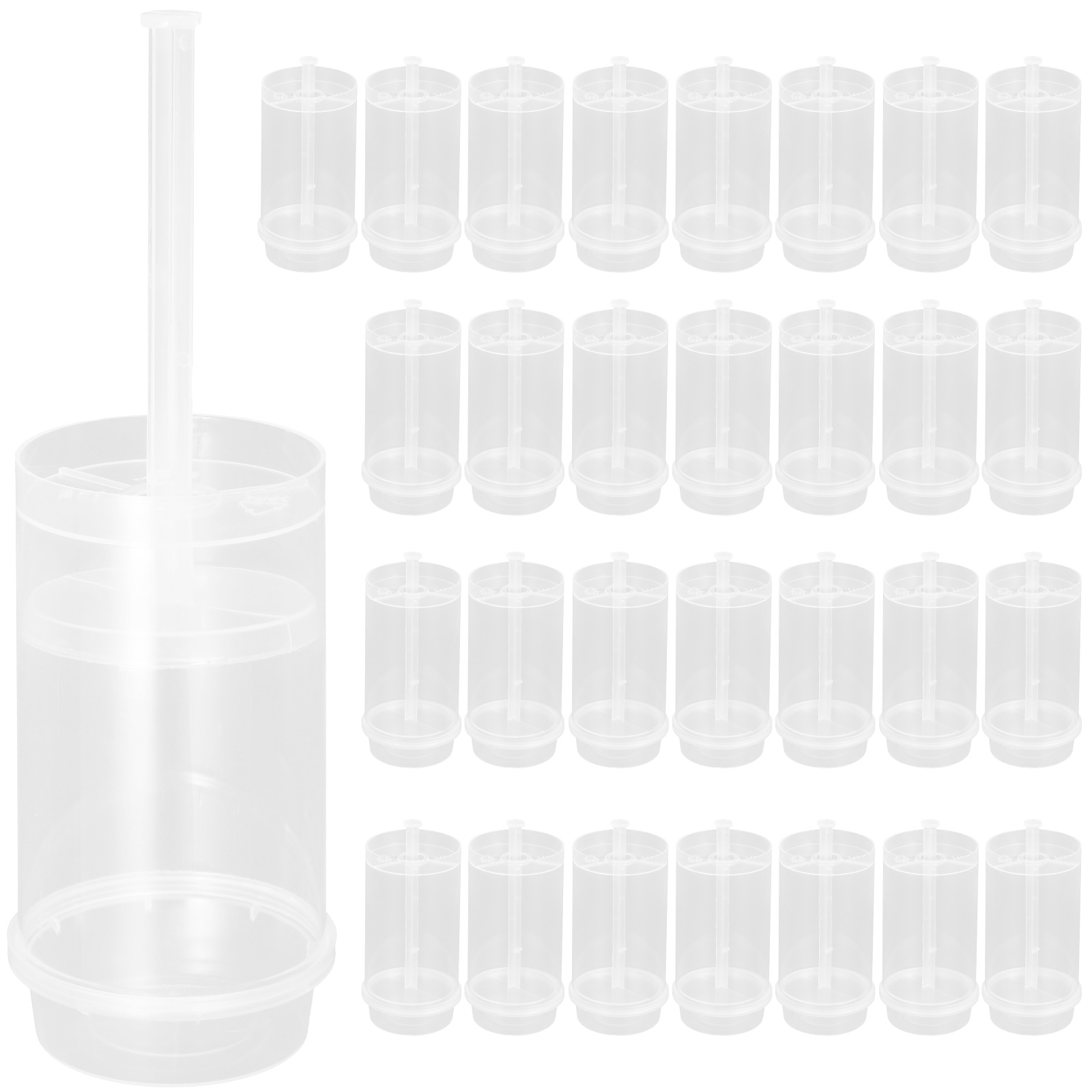Minkissy Transparent Cake Push Pops Containers for Baking 30Set 6 ...