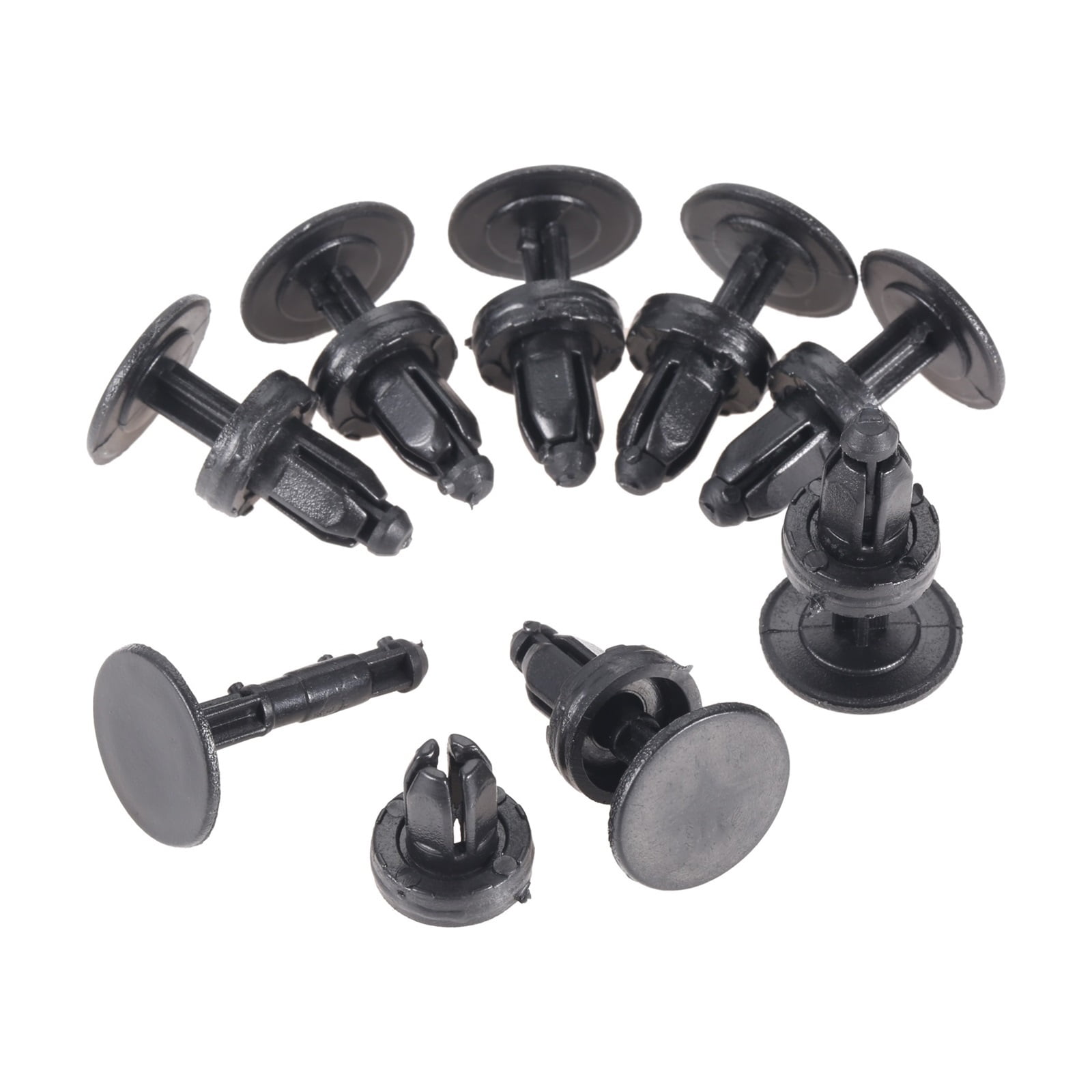 30Pcs Car Push Type Retainer Cowl Panel Clip Fastener Black Nylon For ...