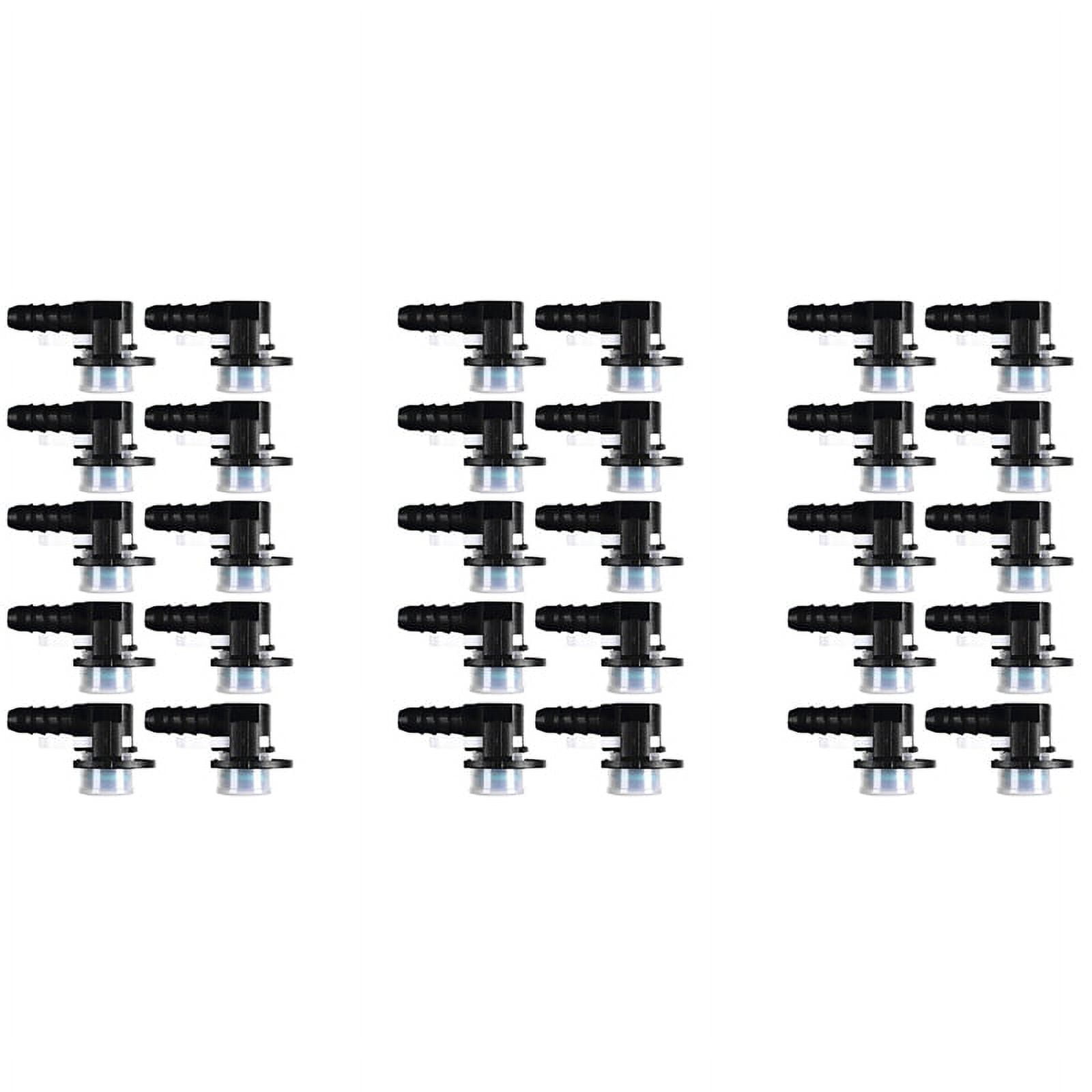 30Pcs Car Water Pipe Connector ID12-ID6-90 Degree L Type Pipe Quick ...