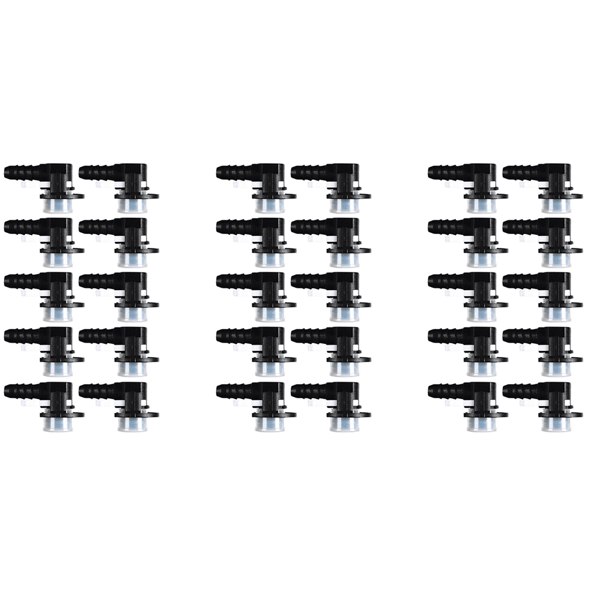 30Pcs Car Water Pipe Connector ID12-ID6-90 Degree L Type Quick ...