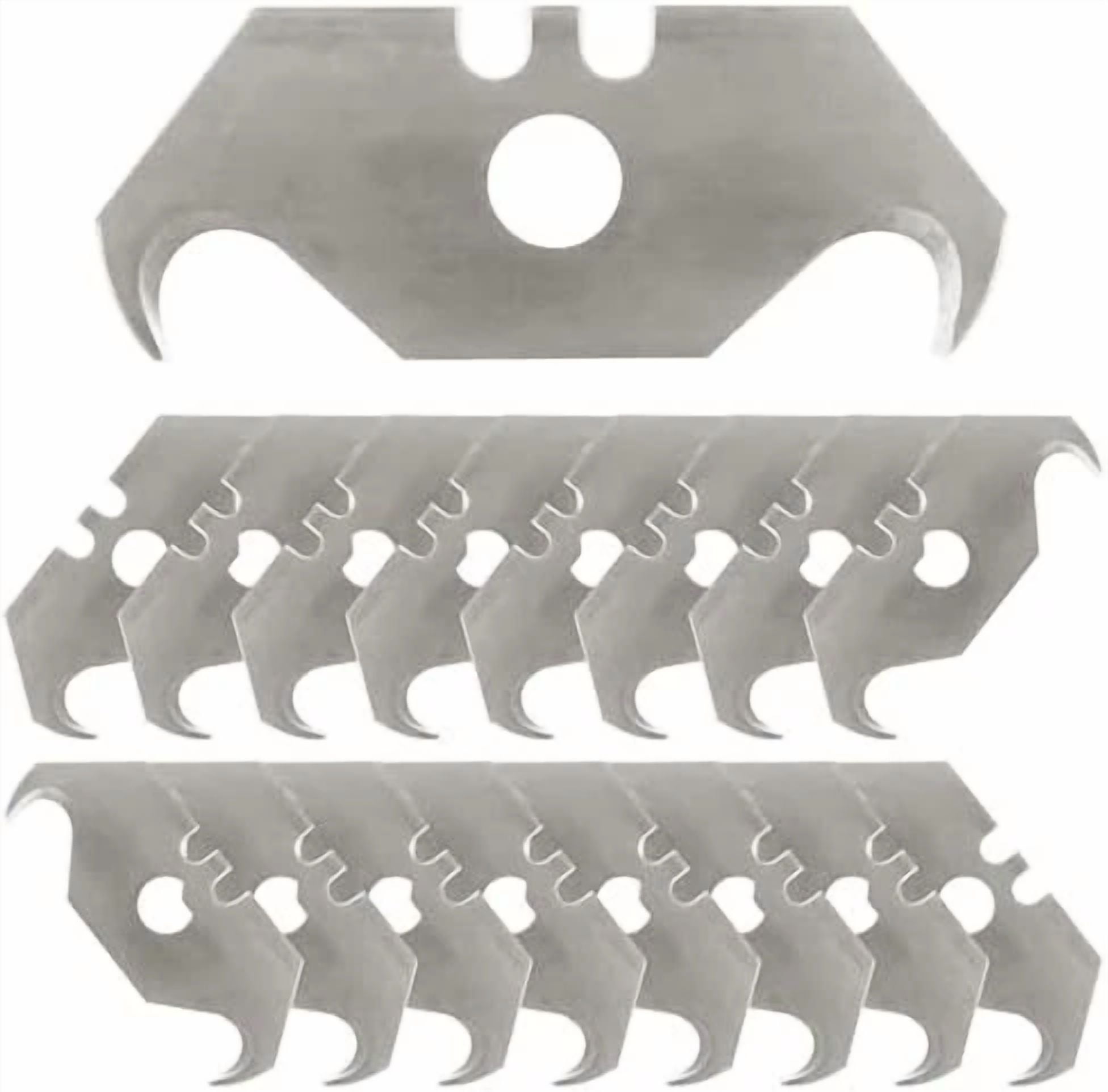 30Pcs Carbon Steel Hook Blades, 2 Inch Razors, Box - Walmart.com