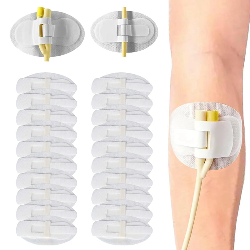 30Pcs Catheter Stabilization Device, Catheter Tube Holder, Adhesive Catheter Urinary Leg Bag ...