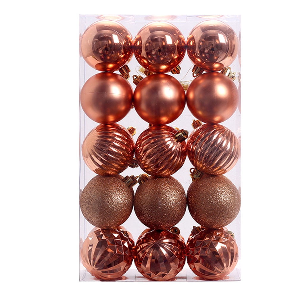 30Pcs Christmas Ball Ornaments Hanging Balls Xmas Tree Decorations For ...